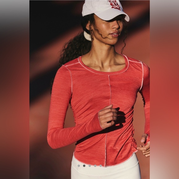 FP Movement by Free People | Tops | Fp Movement Right On Run Long Sleeve Layer In Winterberry ...
